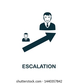 Escalation Vector Icon Illustration Creative Sign Stock Vector (Royalty ...
