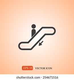 Escalator Information Signal Stock Vector (Royalty Free) 254671516 ...