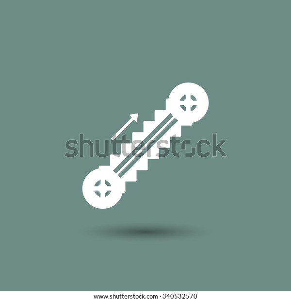 Escalator Information Signal Vector Design Stock Vector (Royalty Free ...