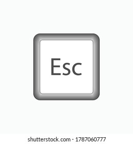 Escape Button Icon Symbol Button Keyboard 库存矢量图（免版税）1787060777 ...