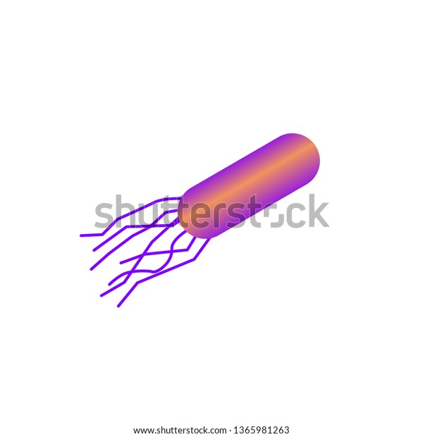 Escherichia Coli Icon Stock Vector (Royalty Free) 1365981263