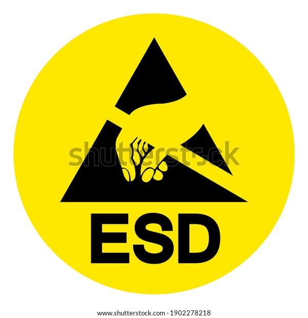 Symbole de zone ESD, Illustration Vectorielle, : image vectorielle de ...