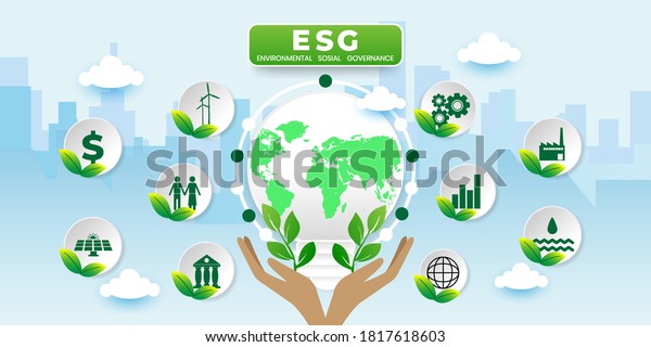 Esg Concept Environmental Social Governance Sustainable Stock Vector ... Esg Concept Environmental Social Governance Sustainable Stock Vector ...