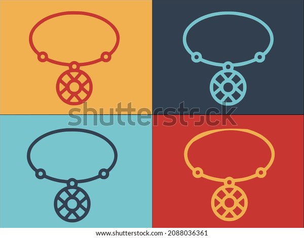 Esoteric Amulet Logo Template Simple Flat Stock Vector (Royalty Free ...