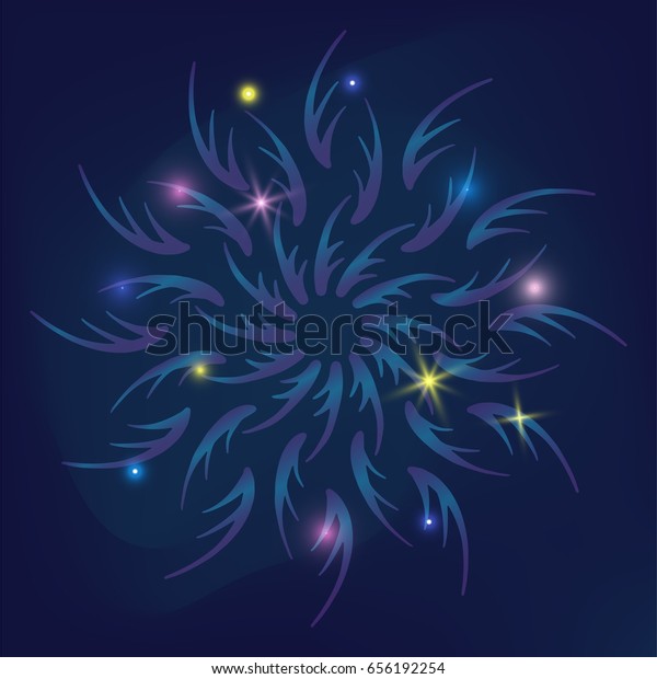 Esoteric Stylized Sun Symbol Shiny Rays Stock Vector (Royalty Free ...