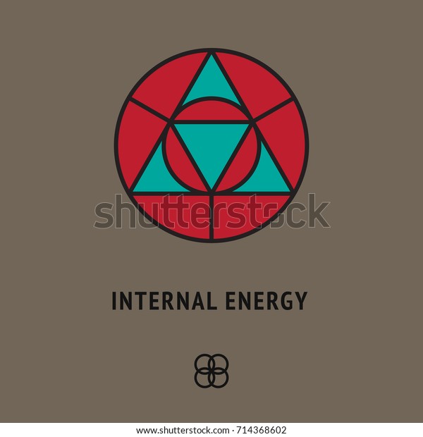 Esoteric Symbol Internal Energy Triangle Circle: vector de stock (libre ...