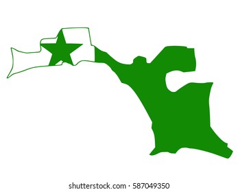 Stock vektor „Map Esperanto Country On White Background“ (bez ...