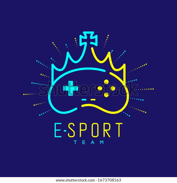 Esport Logo Icon Outline Stroke Radius Stock Vector (Royalty Free ...
