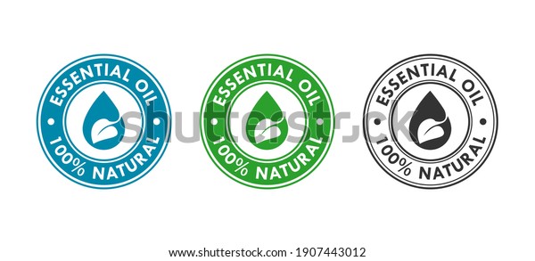 Essential Oil Logo Template Illustration Suitable Stock Vector (Royalty ...