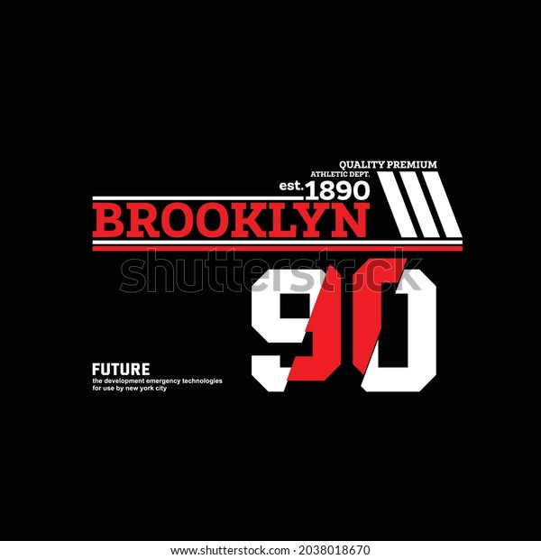 Est 1890 Brooklyn 90 Future Stock Vector (Royalty Free) 2038018670 ...