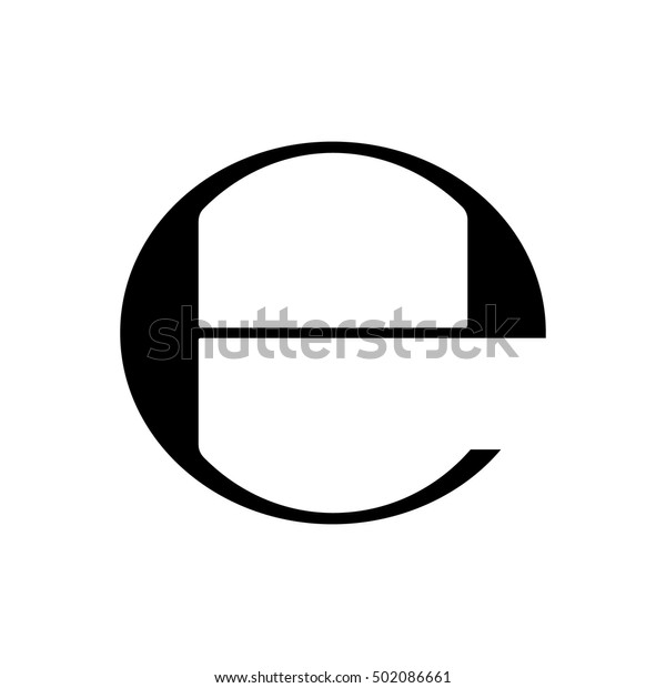 Estimated Sign E Mark E Symbol: เวกเตอร์สต็อก (ปลอดค่าลิขสิทธิ์ ...