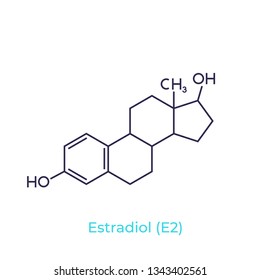 Lasofoxifene Molecule Flat Skeletal Structure Estrogen: เวกเตอร์สต็อก ...