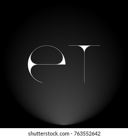 1,785 Et monogram Images, Stock Photos & Vectors | Shutterstock