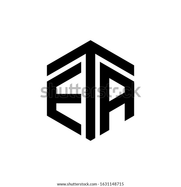Eta Letter Logo Design Polygon Monogram Stock Vector (Royalty Free ...