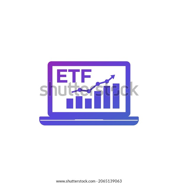 Etf Icon Graph Exchange Traded Funds Stock Vector (Royalty Free ...