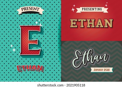 91 Ethan name Images, Stock Photos & Vectors | Shutterstock