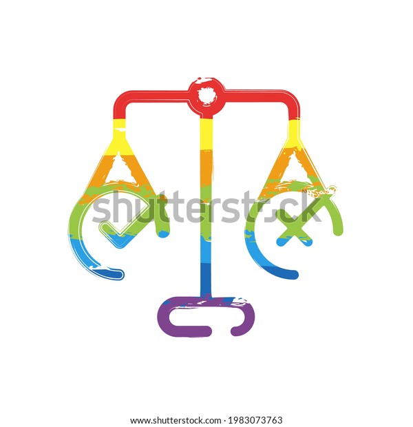 Ethic Moral Social Life Scale Icon Stock Vector (Royalty Free ...