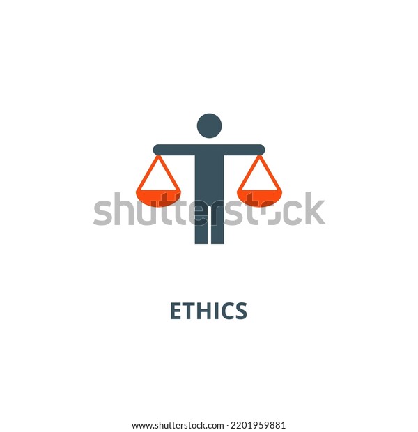 Ethics Icon Simple Element Illustration Concept Stock Vector (Royalty ...