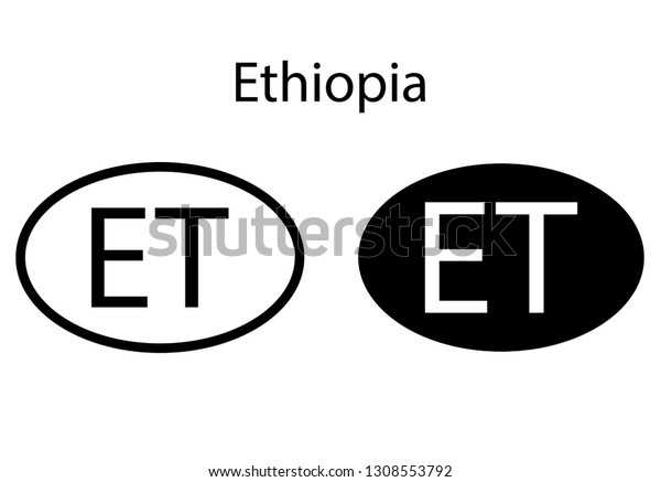 Ethiopia Country Code Icon Iso Code Stock Vector (Royalty Free ...
