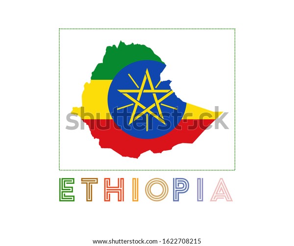 Stock vektor „Ethiopia Logo Map Ethiopia Country Name“ (bez autorských ...
