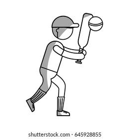Ethlete Practicing Cricket Avatar Stock Vector (Royalty Free) 645928855 ...