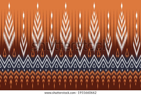 Ethnic Abstract Ikat Art Seamless Pattern Stock Vector Royalty Free