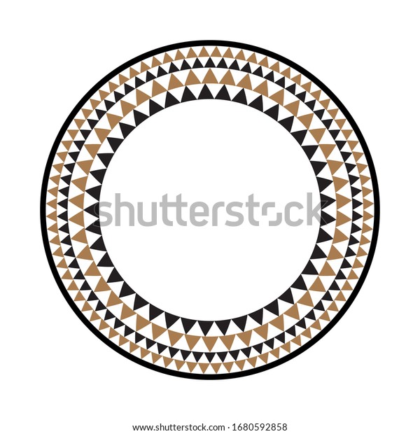 Ethnic African Tribal Round Vector Art Stock Vector (Royalty Free ...