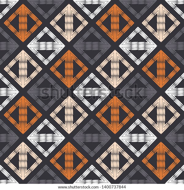 Ethnic Boho Seamless Pattern Embroidery On Stock Vector (Royalty Free ...