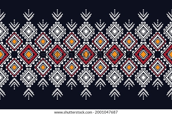 Ethnic Design Abstract Background Seamless Pattern Stock Vector ...