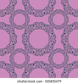 Ethnic Pattern Purple Color Seamless Pattern Stock Vector (Royalty Free ...