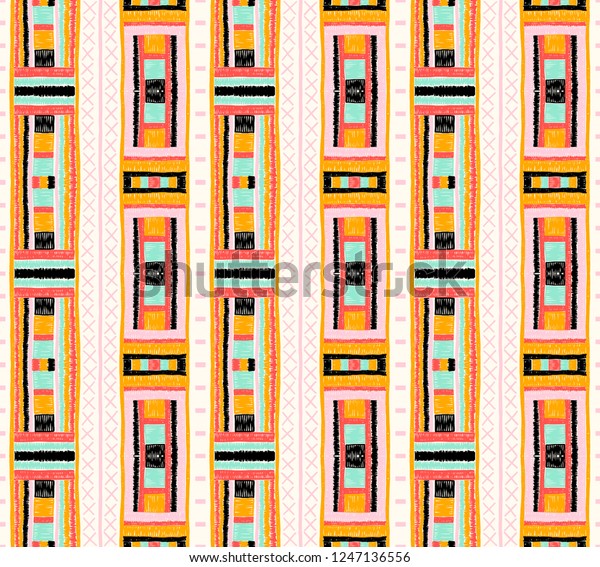 Ethnic Strip Tribal Vector Ornament Seamless Stock Vector (Royalty Free ...