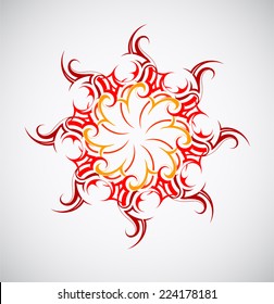 Ethnic Sun Stock Vector (Royalty Free) 224178181 | Shutterstock