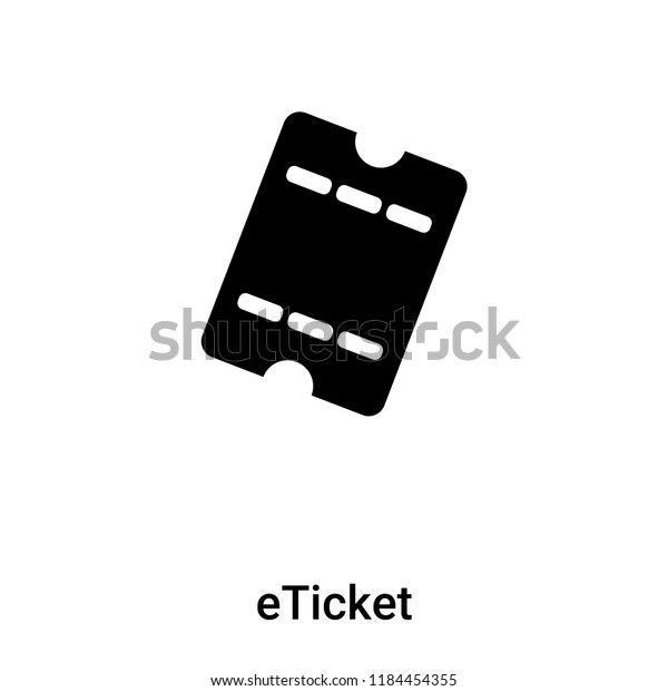 Eticket Icon Vector Isolated On White Stock Vector (Royalty Free ...