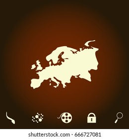 Eurasia Simple Vector Icon Illustration Symbol Stock Vector (Royalty ...
