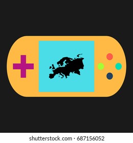 Eurasia Simple Vector Icon Illustration Symbol Stock Vector (Royalty ...