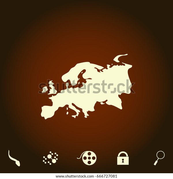 Eurasia Simple Vector Icon Illustration Symbol Stock Vector (Royalty ...