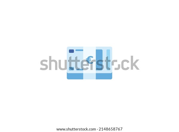 Euro Banknote Vector Isolated Emoticon Euro Stock Vector (Royalty Free ...
