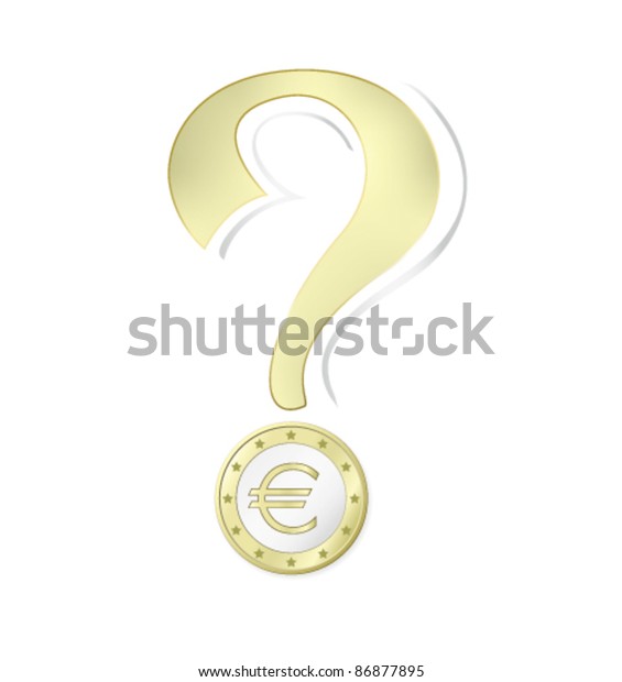 Euro Coin Money Concept Question Mark Stock Vector (Royalty Free ...