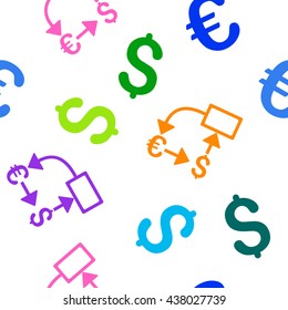Euro Dollar Flow Chart Vector Seamless Stock Vector (Royalty Free ...