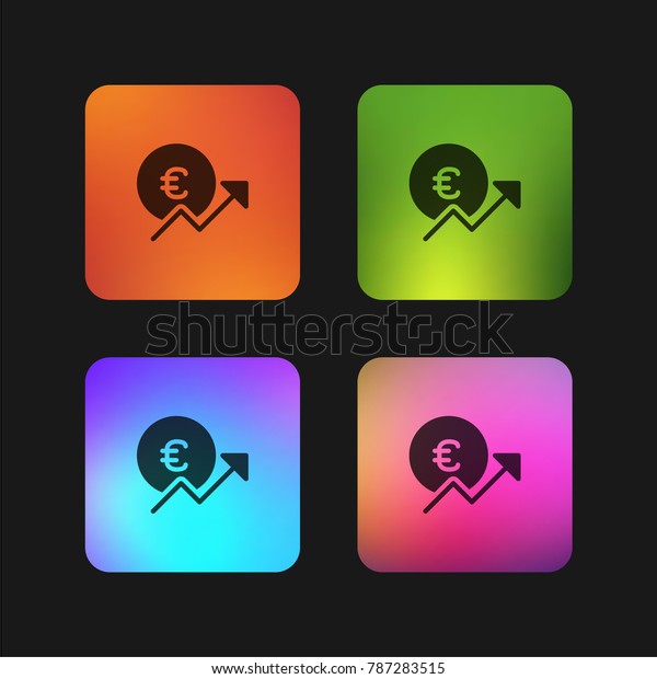 Euro Four Color Gradient App Icon Stock Vector (Royalty Free) 787283515 ...
