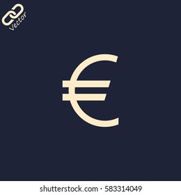 Euro Sign Black Background Vector Stock Vector (Royalty Free) 748309060 ...