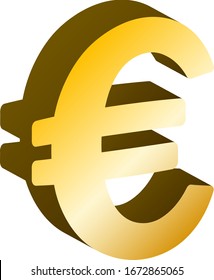 Euro Mark Isolated Vector Illustration Stock Vector (Royalty Free ...