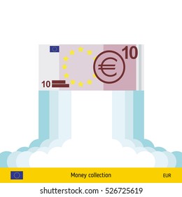 Euro Rising Rocket Increase Euro On Stock Vector (Royalty Free ...