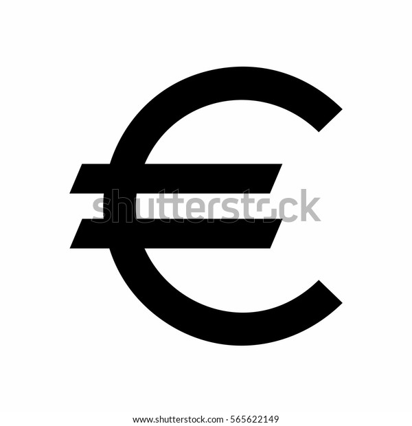 Euro Sign Vector Design Isolated On Stock Vector (Royalty Free) 565622149