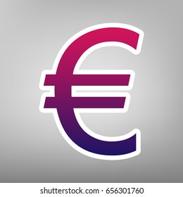 Euro Sign Vector Sky Blue Icon Stock Vector (Royalty Free) 691169998