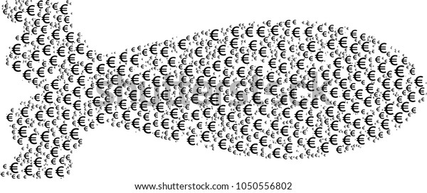Euro Symbols Inside Atomic Bomb Silhouette: vector de stock (libre de ...
