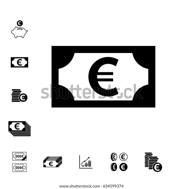 Euro Vector Icon Pictogram Isolated Cash Stock Vector (Royalty Free ...