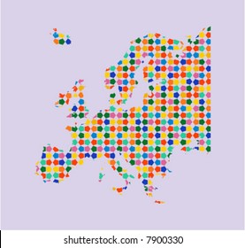 Europe Dots Stock Vector (Royalty Free) 7900330 | Shutterstock