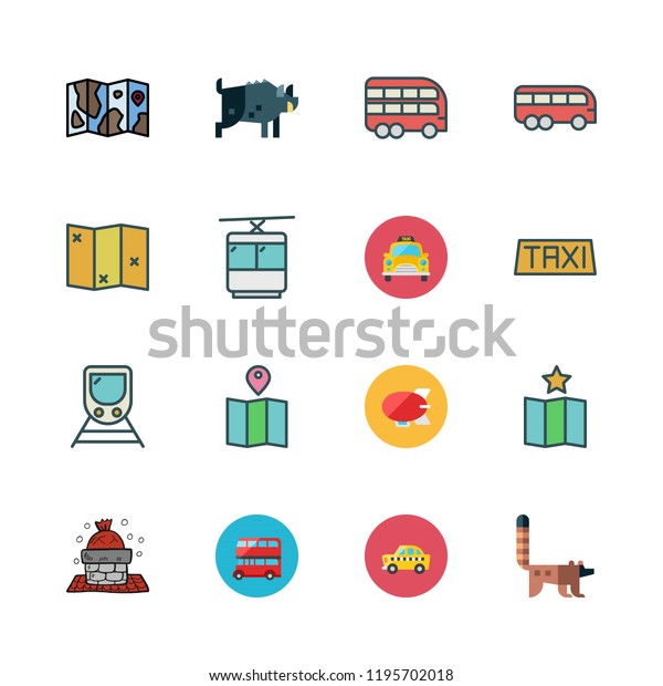 Europe Icon Set Vector Set About Stock Vector (Royalty Free) 1195702018 ...