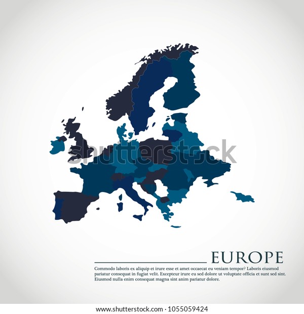 Europe Map Colour Infographic Eps 10: เวกเตอร์สต็อก (ปลอดค่าลิขสิทธิ์ ...